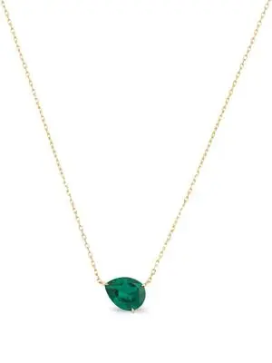 PERSEE 9k Yellow Iris Emerald Necklace - Gold