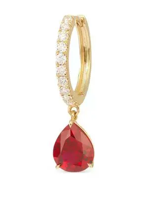 PERSEE 18k Yellow Iris Ruby And Diamond Single Earring