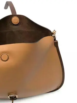 Etro Leather Tote Bag - Brown