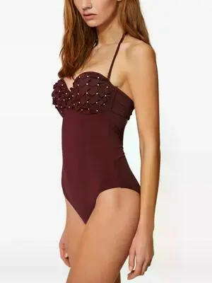 TWINSET Rhinestone-embellished One-piece Swimsuit