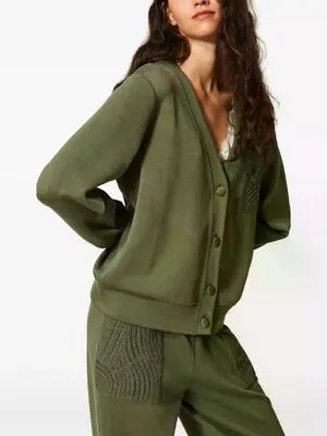 TWINSET Scuba Crochet-detail Cardigan