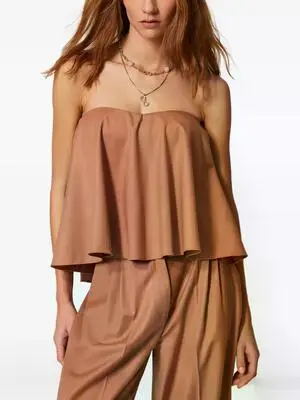 TWINSET High-low Strapless Top