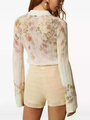 TWINSET Floral Knitted Shirt