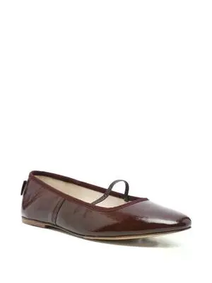 A.p.c. Patent Swan Ballet Flats - Red