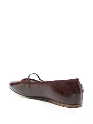 A.p.c. Patent Swan Ballet Flats - Red