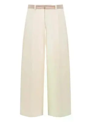 Marni Belt-loop Logo-patch Trousers