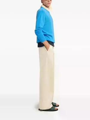 Marni Belt-loop Logo-patch Trousers