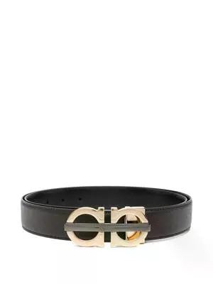 FERRAGAMO Gancini-buckle Leather Belt - Brown