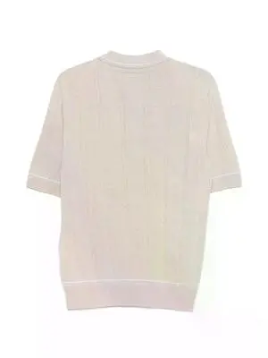 Eleventy Contrasting-trim Polo Shirt