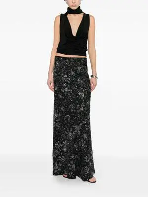 Ermanno Scervino Embellished Straight Skirt