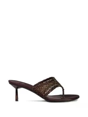 LE SILLA 60mm Gilda Mules - Brown