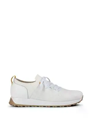 DOUCAL'S Leather Technical Fabric Sneakers - White