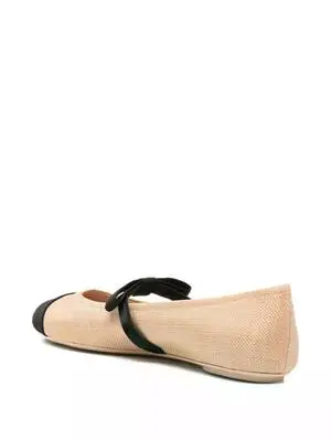 GIANVITO ROSSI Bow Detail Ballet Flats