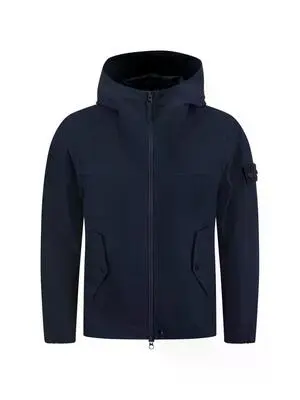 Stone Island Hooded Zip-up Jacket - Blue