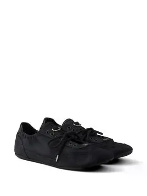 Prada Collapse Canvas Sneakers - Black