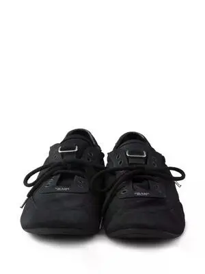 Prada Collapse Canvas Sneakers - Black