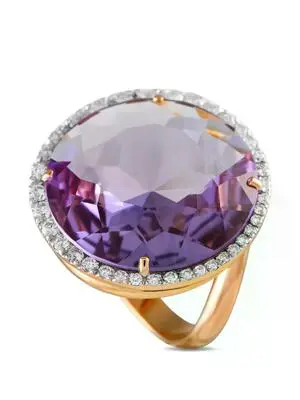 CASATO Diamond And Amethyst Ring - Pink