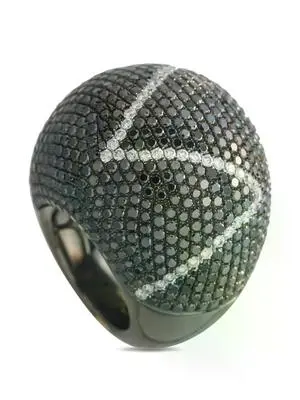 LB EXCLUSIVE Diamond Dome-design Ring - Black