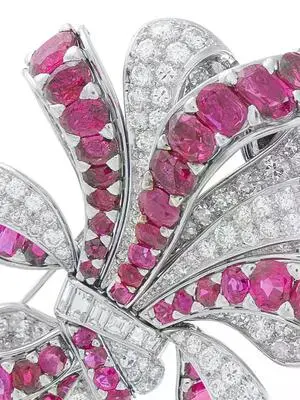 LB EXCLUSIVE Diamond And Ruby Brooch
