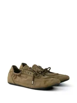 Prada Collapse Canvas Sneakers - Green