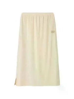 American Vintage Embroidered A-line Midi Skirt