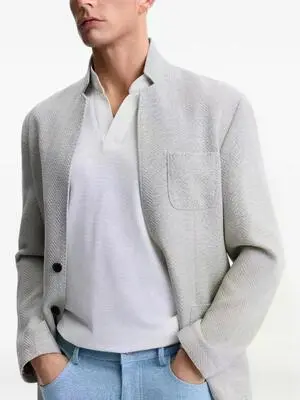 Shanghai Tang Herringbone-pocket Jacket