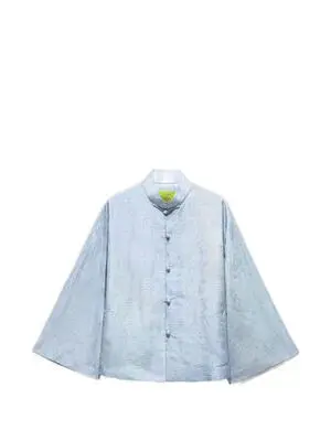 Shanghai Tang Sequin Embellished Kimono Jacket - Blue