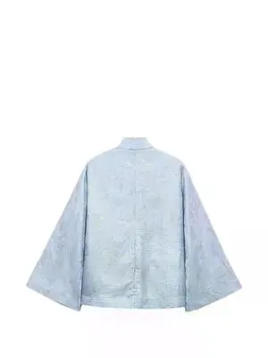 Shanghai Tang Sequin Embellished Kimono Jacket - Blue