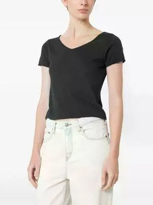 American Vintage V-neck Short-sleeve T-shirt - Black