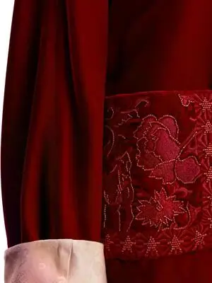 Shanghai Tang Embroidered Pocket Tang Jacket - Red
