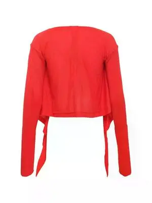 Rick Owens Crop Wrap Cashmere Cardigan
