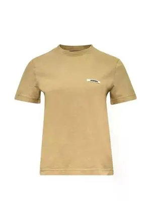 Jacquemus Logo-patch T-shirt - Brown