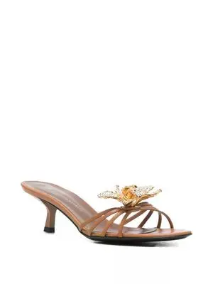 GIUSEPPE ZANOTTI Orchid-motif Sandals
