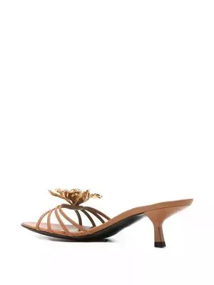 GIUSEPPE ZANOTTI Orchid-motif Sandals