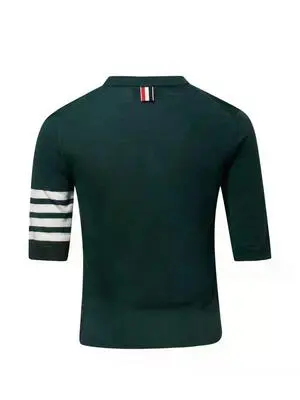 Thom Browne Striped Sleeve Tee Top