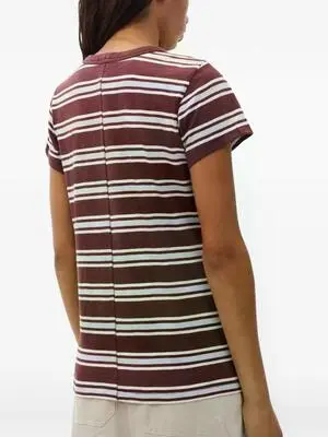 Rag & Bone Slub Striped T-shirt - Brown