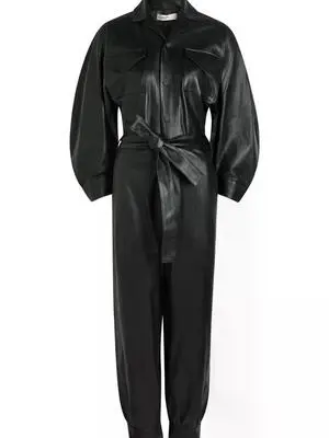 SKIIM Ophelia Collared Belted Jumpsuit
