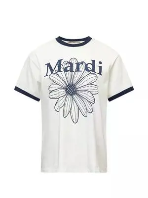 MARDI MERCREDI LES PETITES Flower Ringer T-shirt - Neutrals