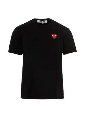 Comme Des Garçons Heart Appliqué T-shirt