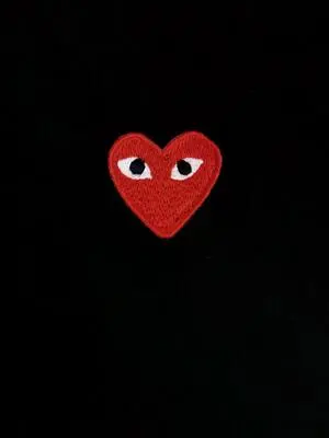 Comme Des Garçons Heart Appliqué T-shirt