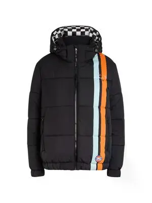 AN-Y1 Striped-detail Hooded Jacket