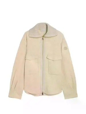 Moncler Knit-collar Jacket - Neutrals