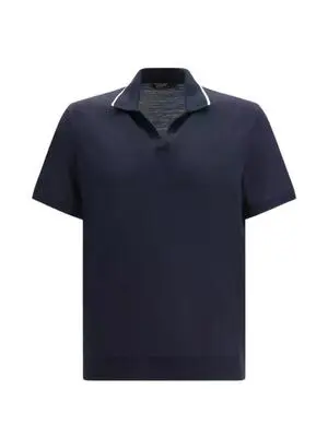 Loro Piana Waitaki Polo-collar T-shirt