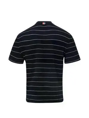 Thom Browne Striped Textured T-shirt