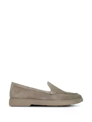 Santoni Suede Slip-on Loafers