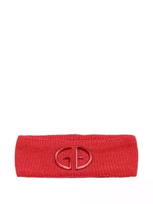 Goldbergh Logo-embroidered Knitted Headband - Red