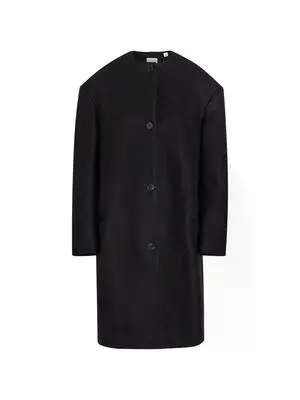 Calvin Klein Collarless Button Coat