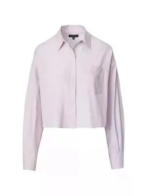 Rag & Bone Marin Cropped Shirt - Purple