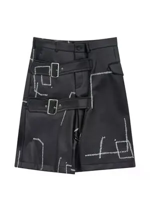 BLACK COMME DES GARÇONS Buckled Shorts