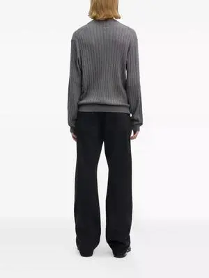ANOTHER ASPECT Ribbed V-neck Sweater
